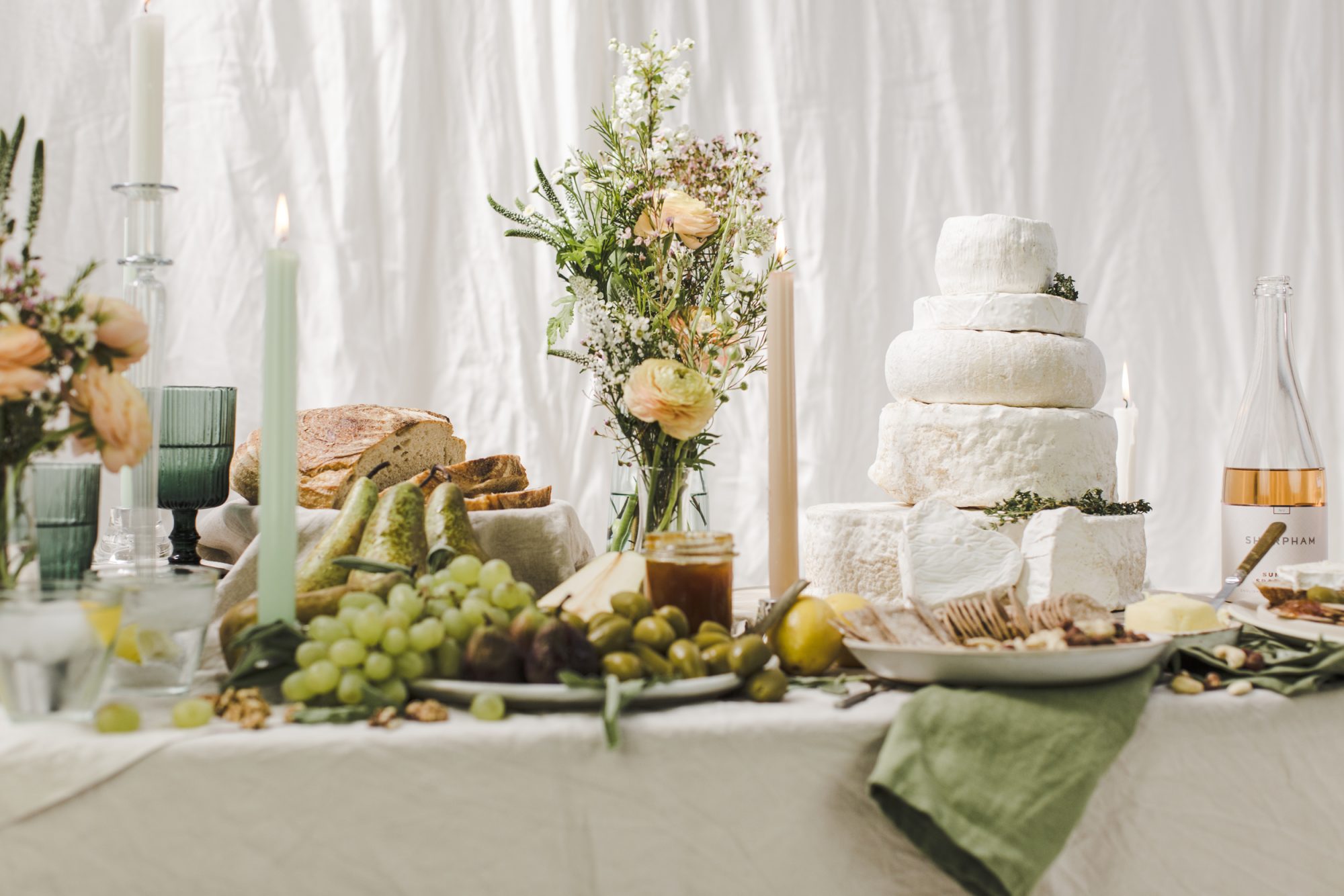 How to Style Your Cheese Wedding Cake - Sharpham Cheese